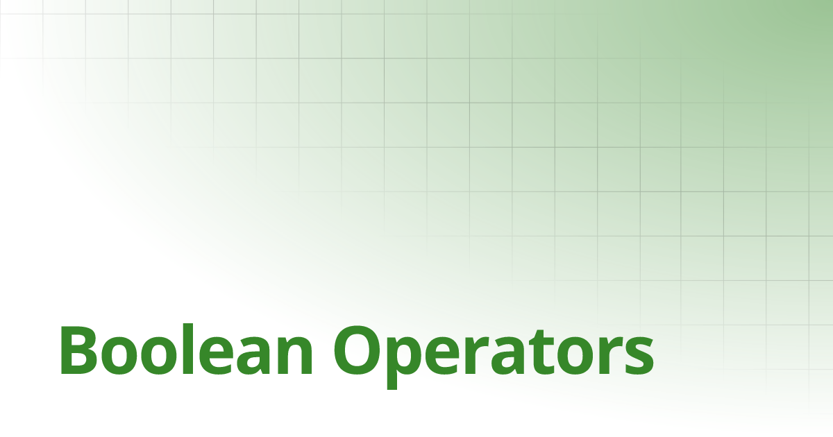 Boolean Operators | CABI Digital Library Search Guide