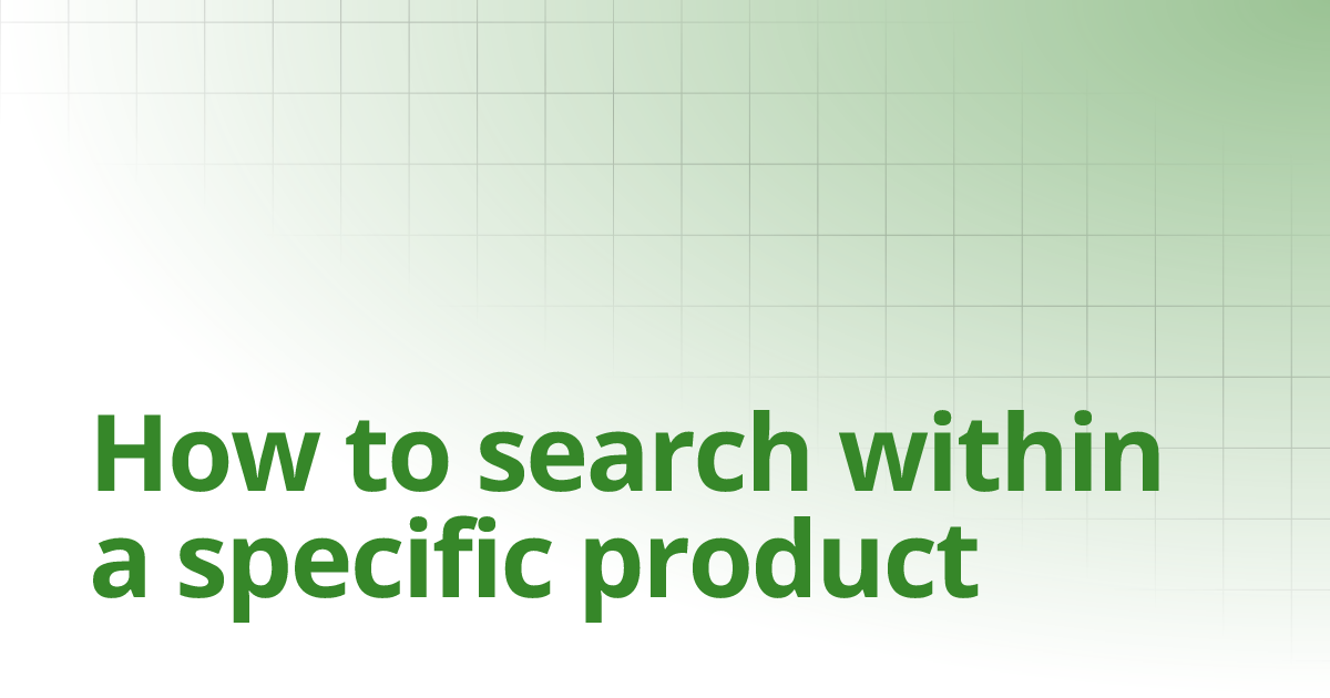 How to search within a specific product | CABI Digital Library Search Guide