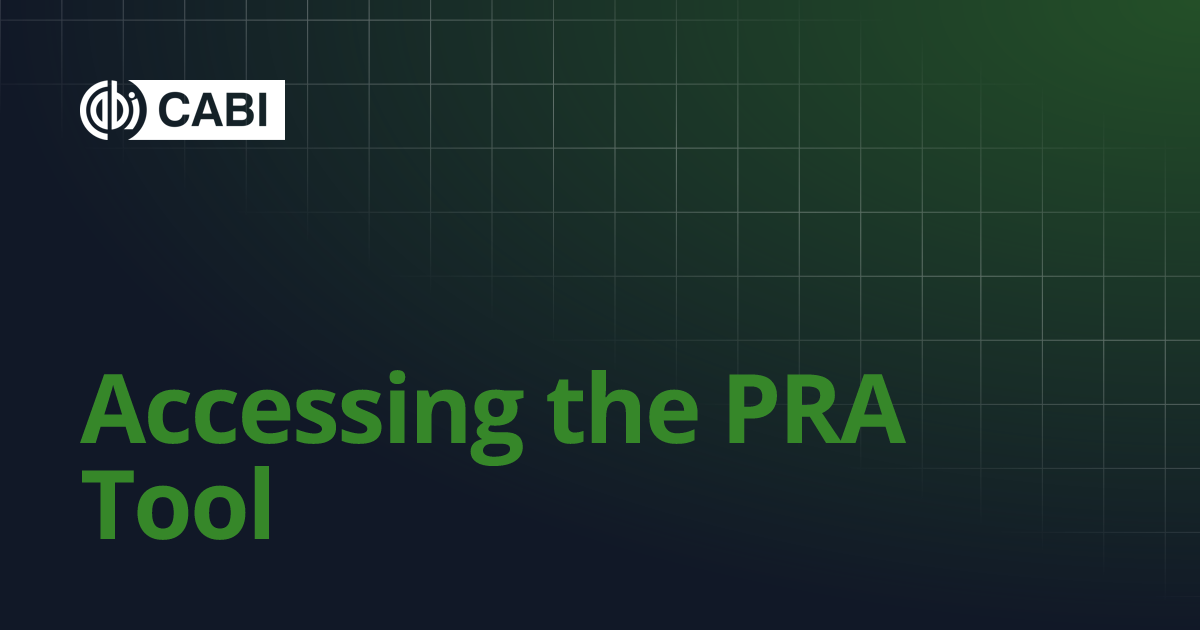 Accessing the PRA Tool | Pest Risk Analysis Tool Help