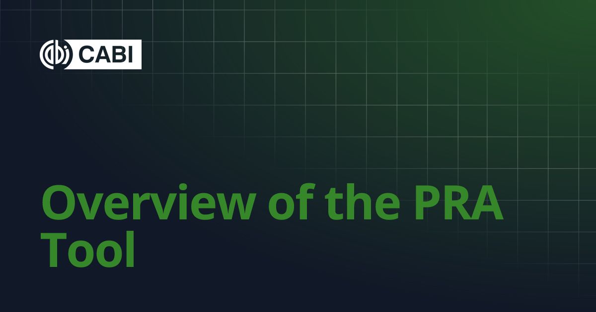 Overview of the PRA Tool | Pest Risk Analysis Tool Help